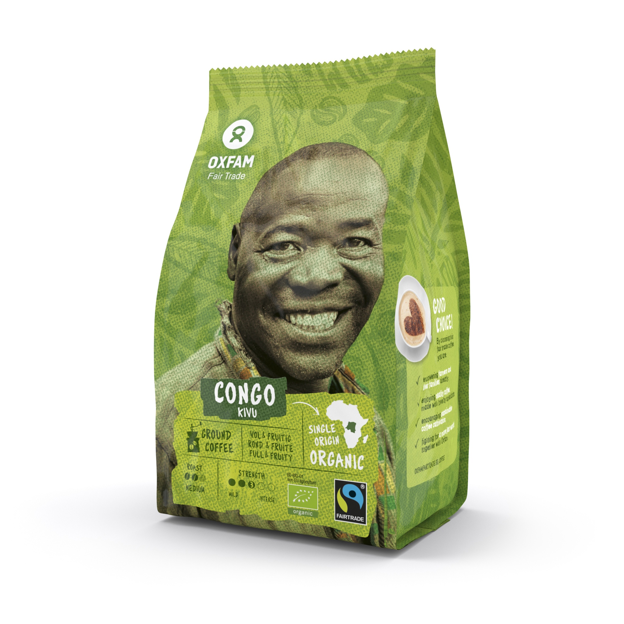 Organic Congo coffee ground | Oxfam Fair Trade